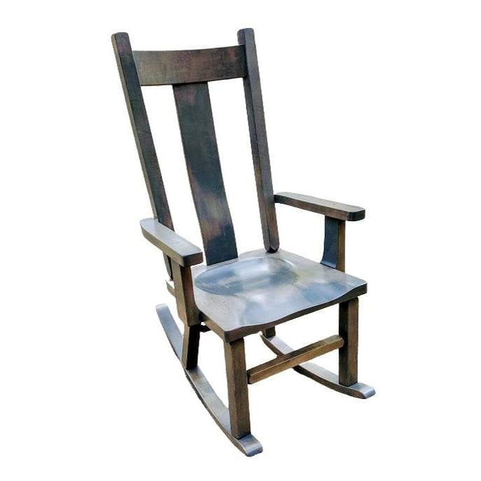 Rustic Wide Slat Rocker – Rustic to Refined